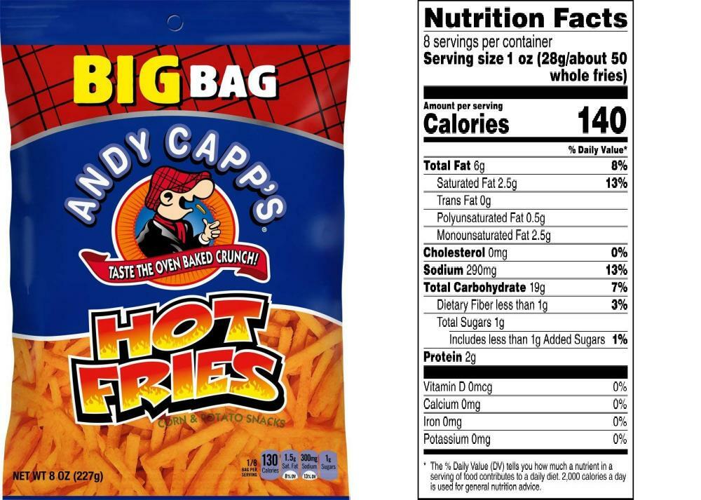 Andy Capp Cheddar Fries 3 5 Ounce