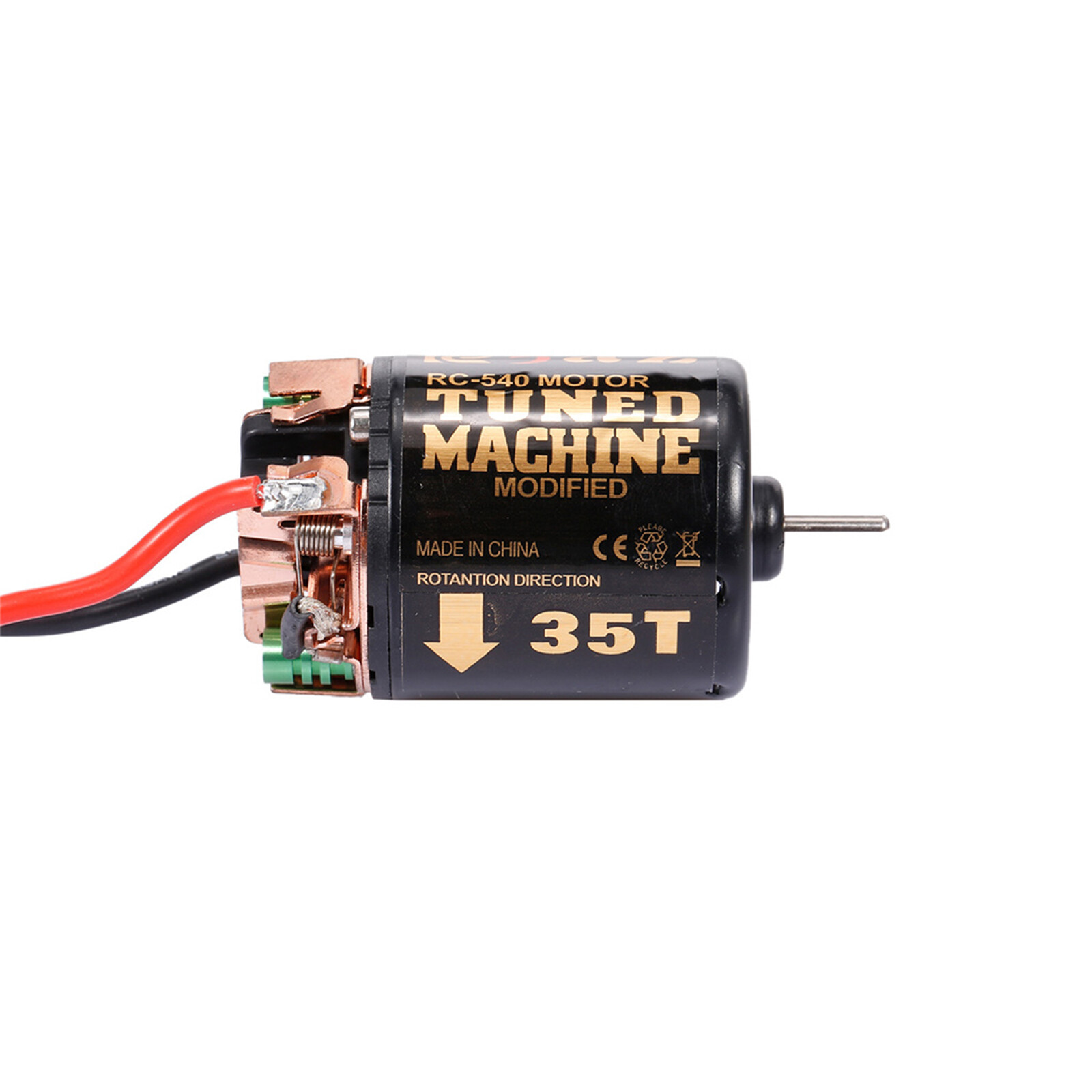 F540 35T Brushed Motor Waterproof for 1/10 RC Crawler Axial SCX10 JL ...