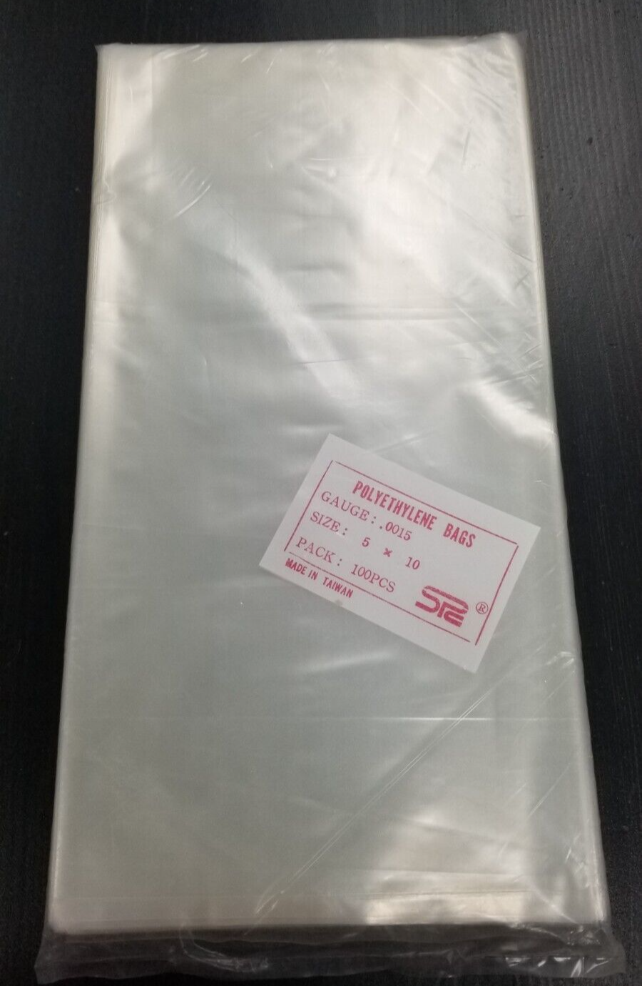 5 x 10 Clear Poly Bags .0015 mil Flat Open Top Industrial Plastic ...