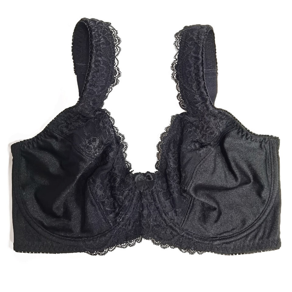 32-52 B-G H I J Plus Size Underwired Full Coverage Bra Wide Straps ...