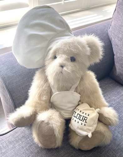DiFalco "Bear Baker" 17" Jointed Stuffed Bear tag says Plymouth ...