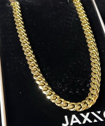 NEW Jaxxon 14k Gold Plated Cuban Chain 24 inches 8mm | eBay