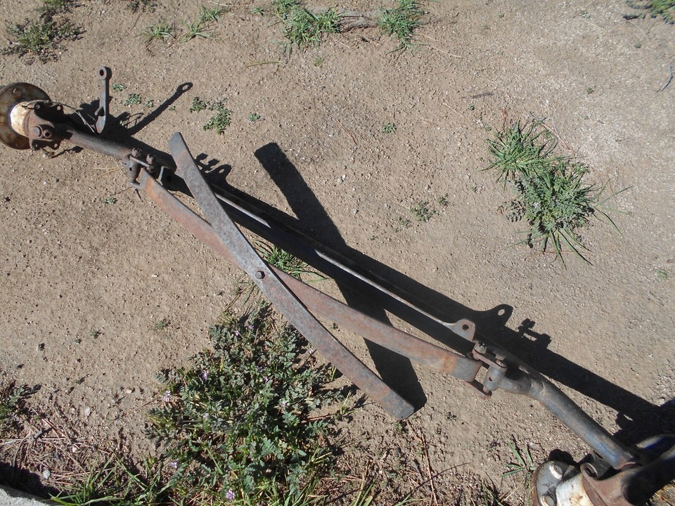 WILLYS FRONT AXLE (modified) w spindles n spring HOT ROD GASSER ...
