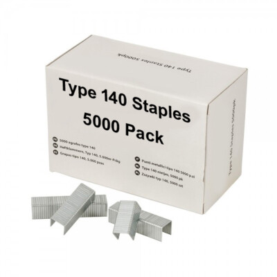 Type 140 Staples - Heavy Duty 10mm 5000pk fit Tacwise 140 Arrow T50 ...