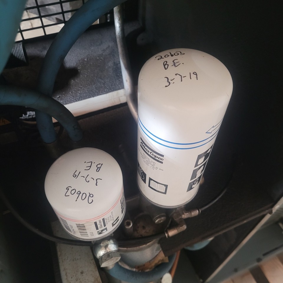 Atlas Copco GA7VSD+FF 185 PSI 10 HP Air Compressor Rotary Screw / Air ...