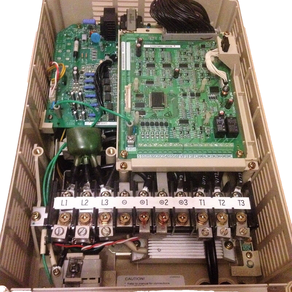 OMRON IDM CONTROLS SERIES P5+ / CIMR-P5U2011 / 3PH 220VAC DRIVE | eBay