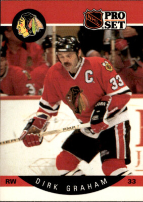 1990-91 Pro Set Dirk Graham 51 Chicago Blackhawks | eBay