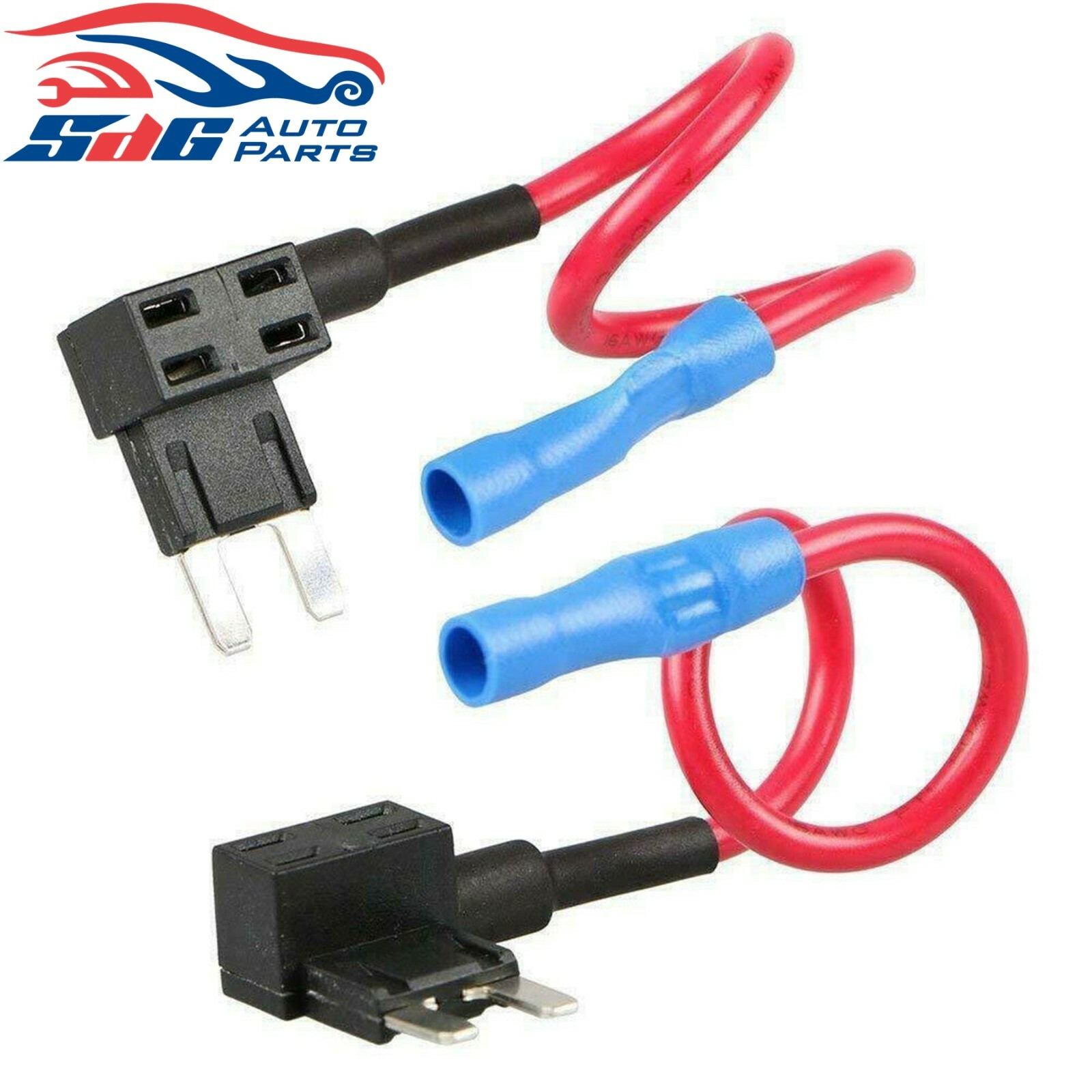 5x 20A Mini APM ATM Blade Fuse Holder Car Add a Circuit Fuse TAP ...