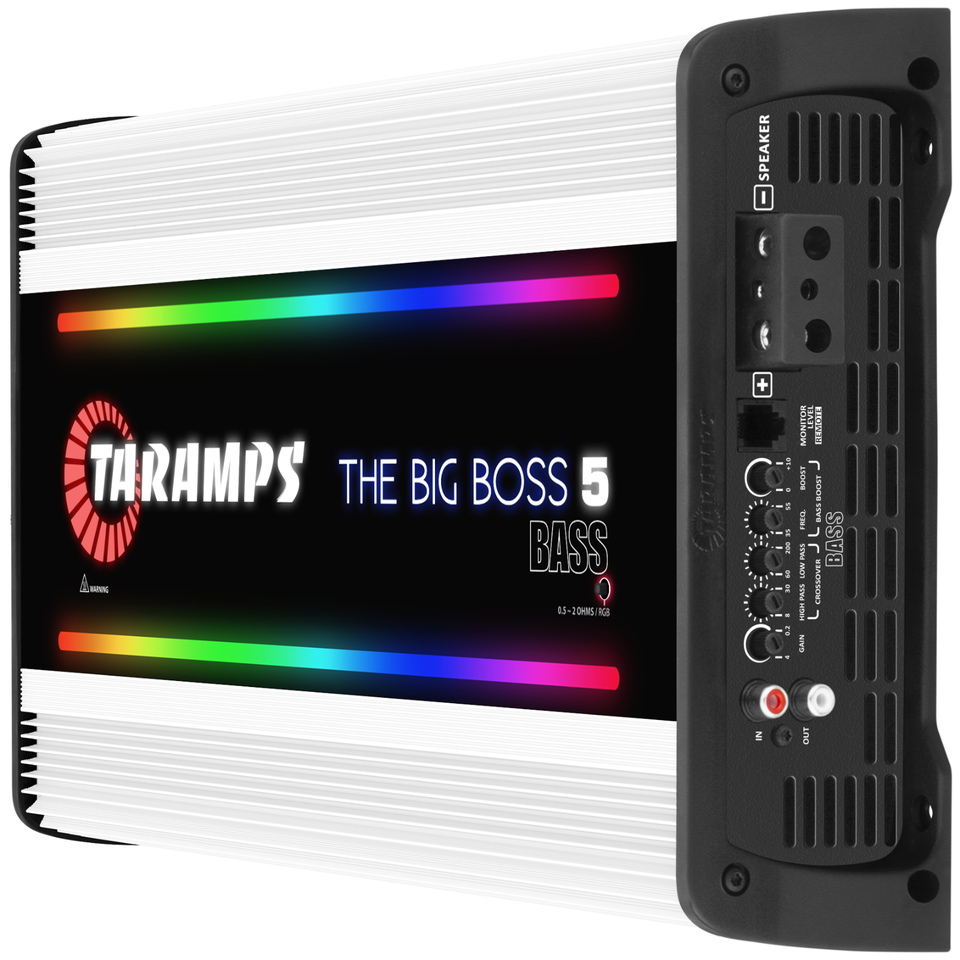 Taramps THE BIG BOSS 5 BASS 1 Channel 5000 Watts RMS 0.5 ~ 2 Ohms ...