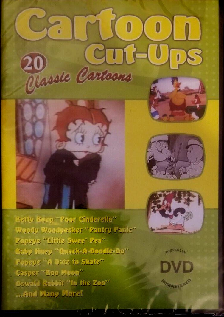 Cartoon Cut-Ups 20 Classic Cartoons (DVD) New and Sealed Thincase | eBay
