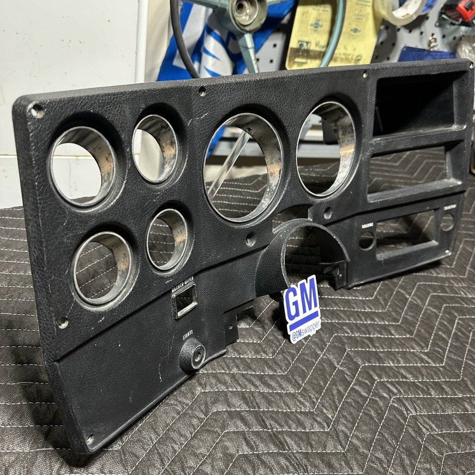 1973 1974 Chevy GMC pickup truck dash bezel gauge cluster cover C10 K10 ...