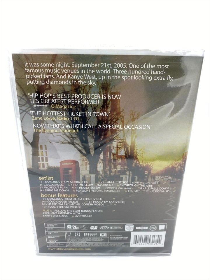 Kanye West - Late Orchestration Live at Abbey Road (DVD, 2006 ...