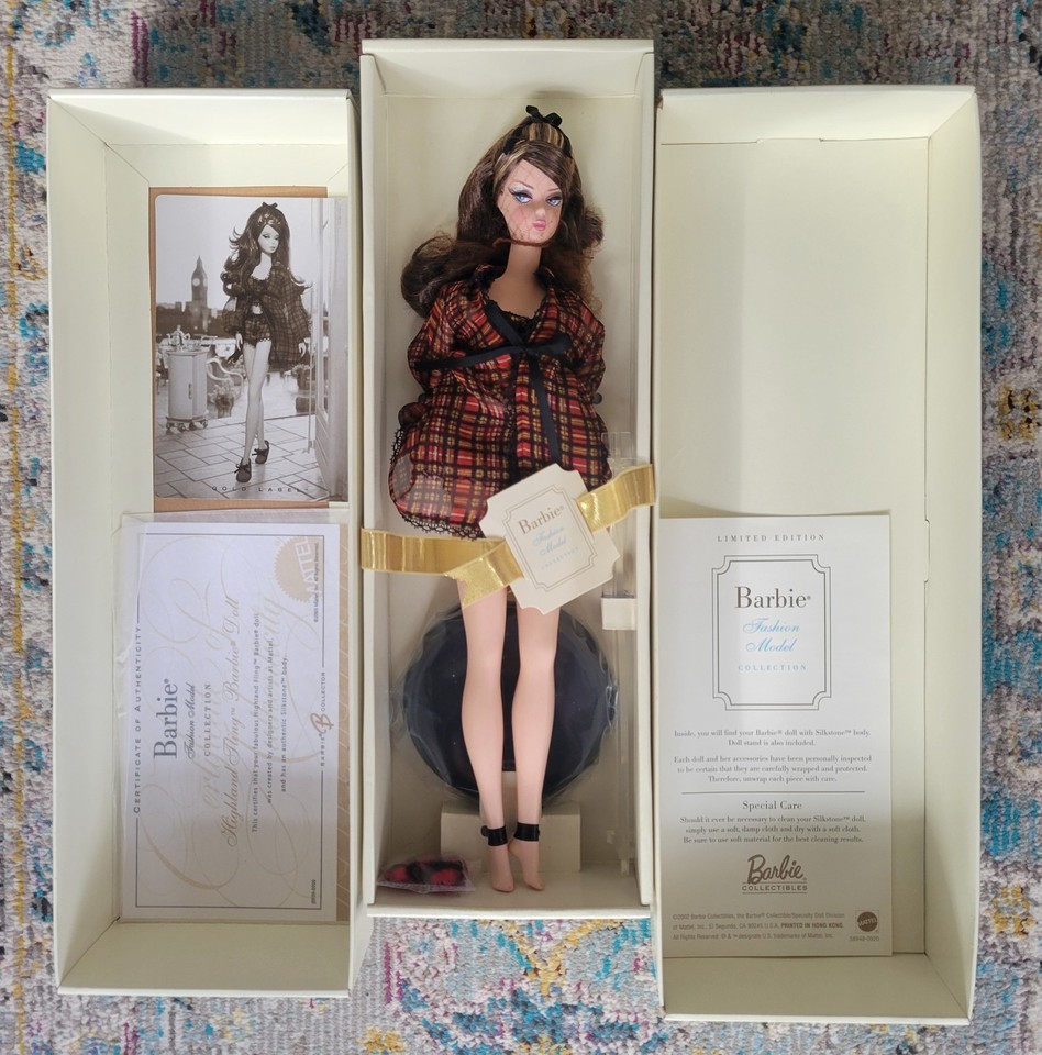 Barbie Fashion Model HIGHLAND FLING Gold Label Silkstone Doll 2005 NIB ...