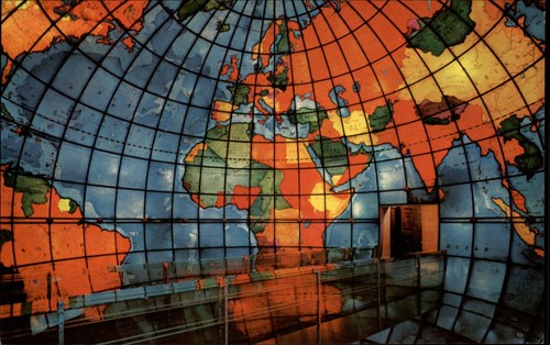 Massachusetts Boston Mapparium Eastern Hemisphere ~ postcard sku145 | eBay
