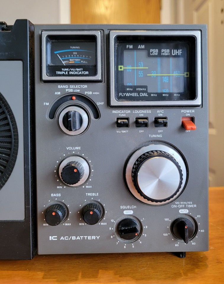 Vintage Panasonic RF-1170 Shortwave Radio 5-BAND UHF PSB Low High FM/AM ...