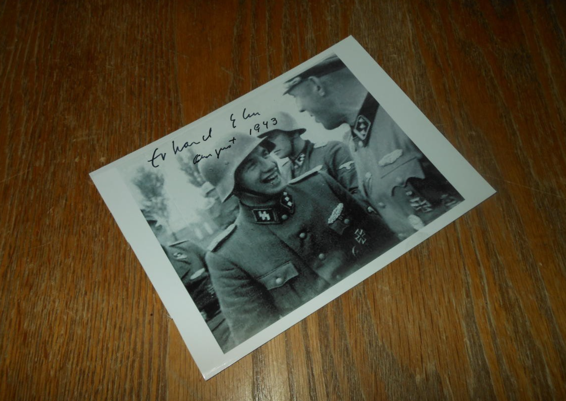 WW2 German Wehrmacht Panzer Autograph - OBERSTURMFUHRER ERHARD GUHRS ...