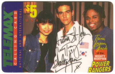 $5. Mighty Morphin Power Rangers: 3 Stars: Trini, Jason, Zack Phone ...