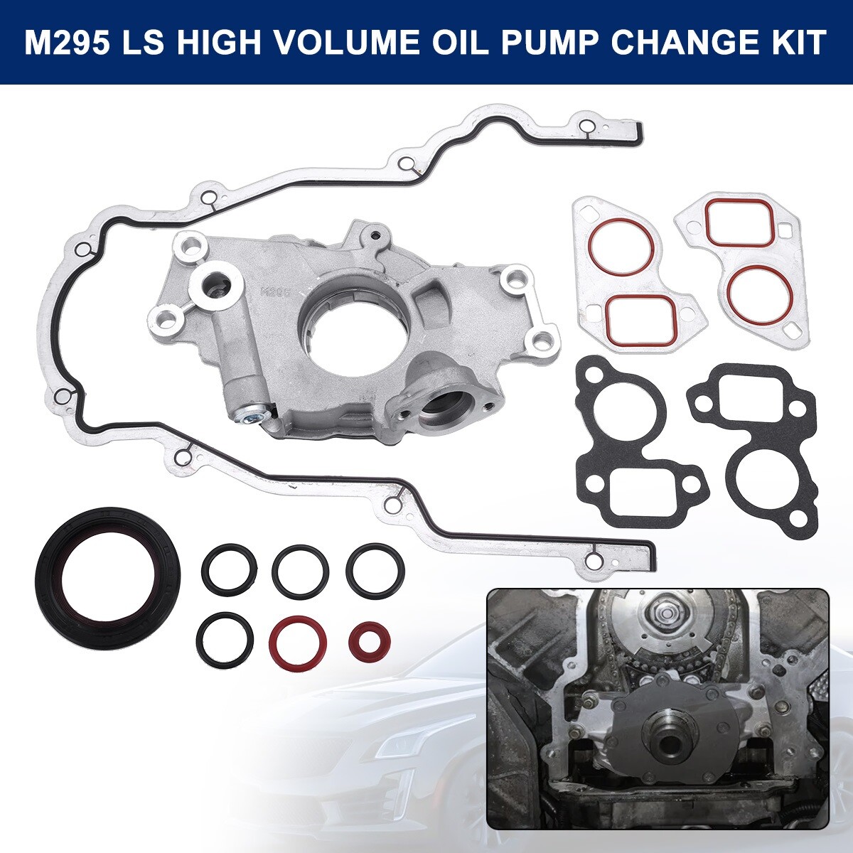 M295 High Volume Oil Pump Kit For Chevrolet GM 4.8L 5.3L 5.7L 6.0L LS1 ...