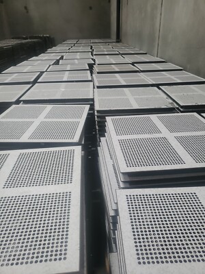 Lot 3000 Tate Raised Floor Tiles 24" Vented Steel Panel Server Room ...