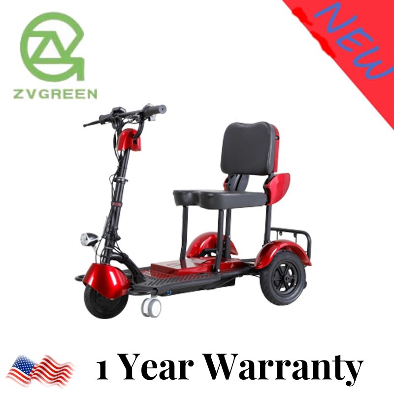 Electric Foldable 3 Wheel Chair Mobility Scooter 350W 48V 12Ah For ...