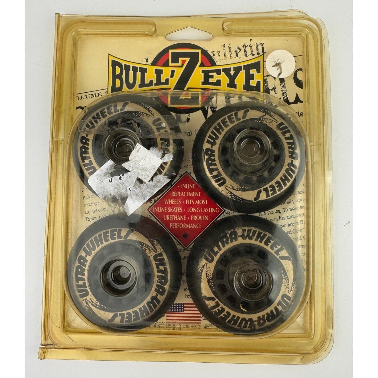 BULLZEYE Inline Replacement Wheels 72mm/80a Set of 4 Performance Skate ...
