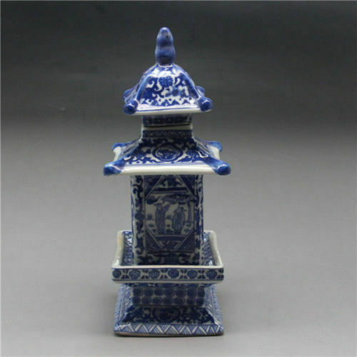 Jingdezhen Old Layered Tower Vase Chinese Blue and White Porcelain ...