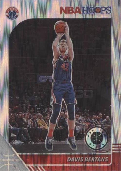 2019-20 Panini NBA Hoops Premium Stock - Davis Bertans #71 Flash Prizm ...