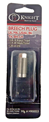 Knight Breech Plug M900023 For .50 Cal LK MK BK TK USAK BH LH - New Old ...