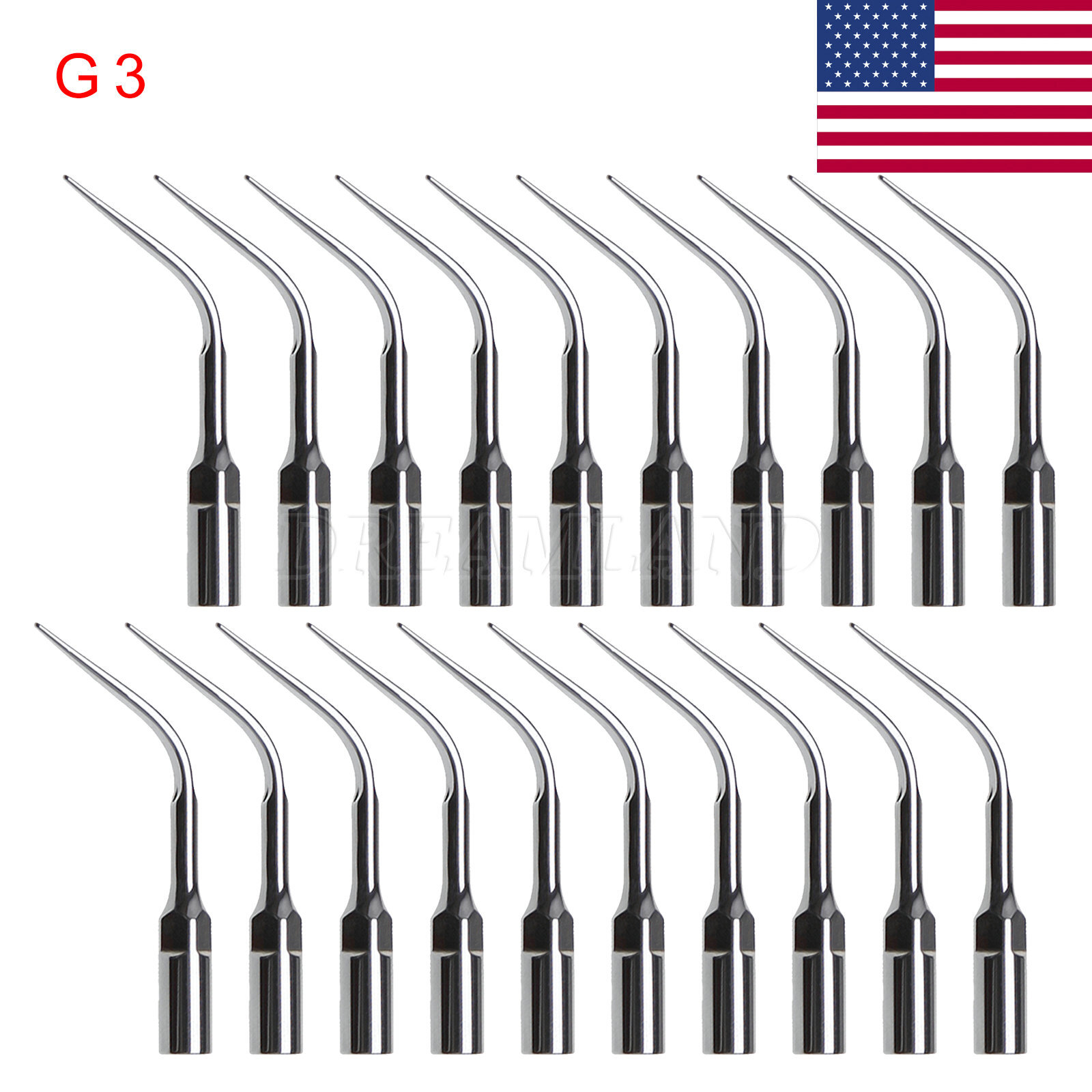 1-20*Dental Ultrasonic Scaler Scaling Tips G3 Fit EMS/Woodpecker ...