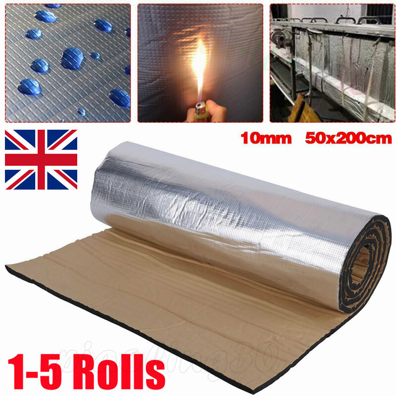 10m Sound Deadening Roll Car Van Heat Insulation 10mm Thick Closed Cell ...