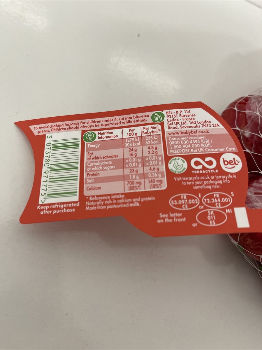 Babybel Mozzarella Cheese Nutrition Babybel Mini Cheese Original
