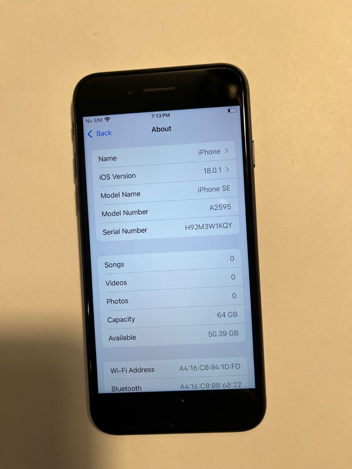 Good - iPhone SE 3rd Gen Unlocked A2595 64GB Black | eBay