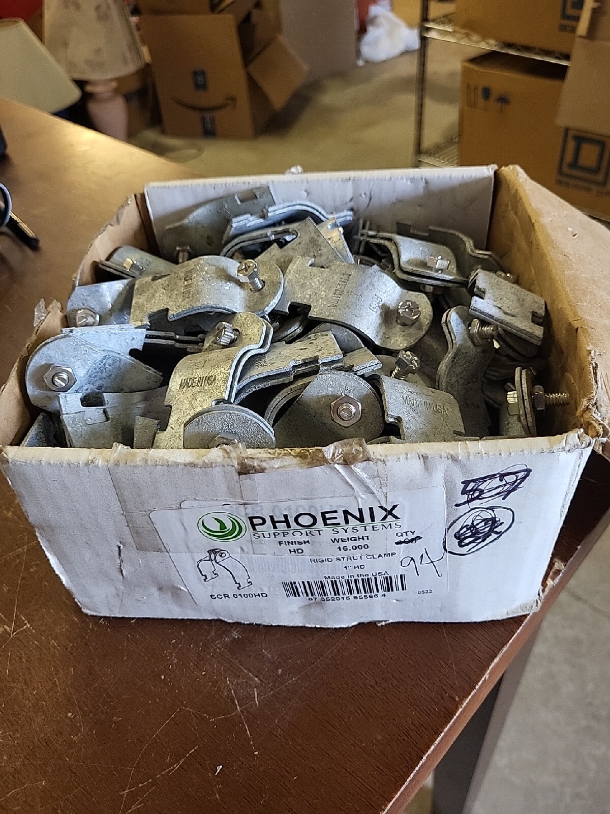 94ct. Phoenix Support System 1" Rigid Strut Channel Conduit Clamp SCR ...