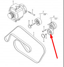 NEW AUDI A6 C6 BELT TENSIONER 06E903133Q 3.0 PETROL OEM | eBay