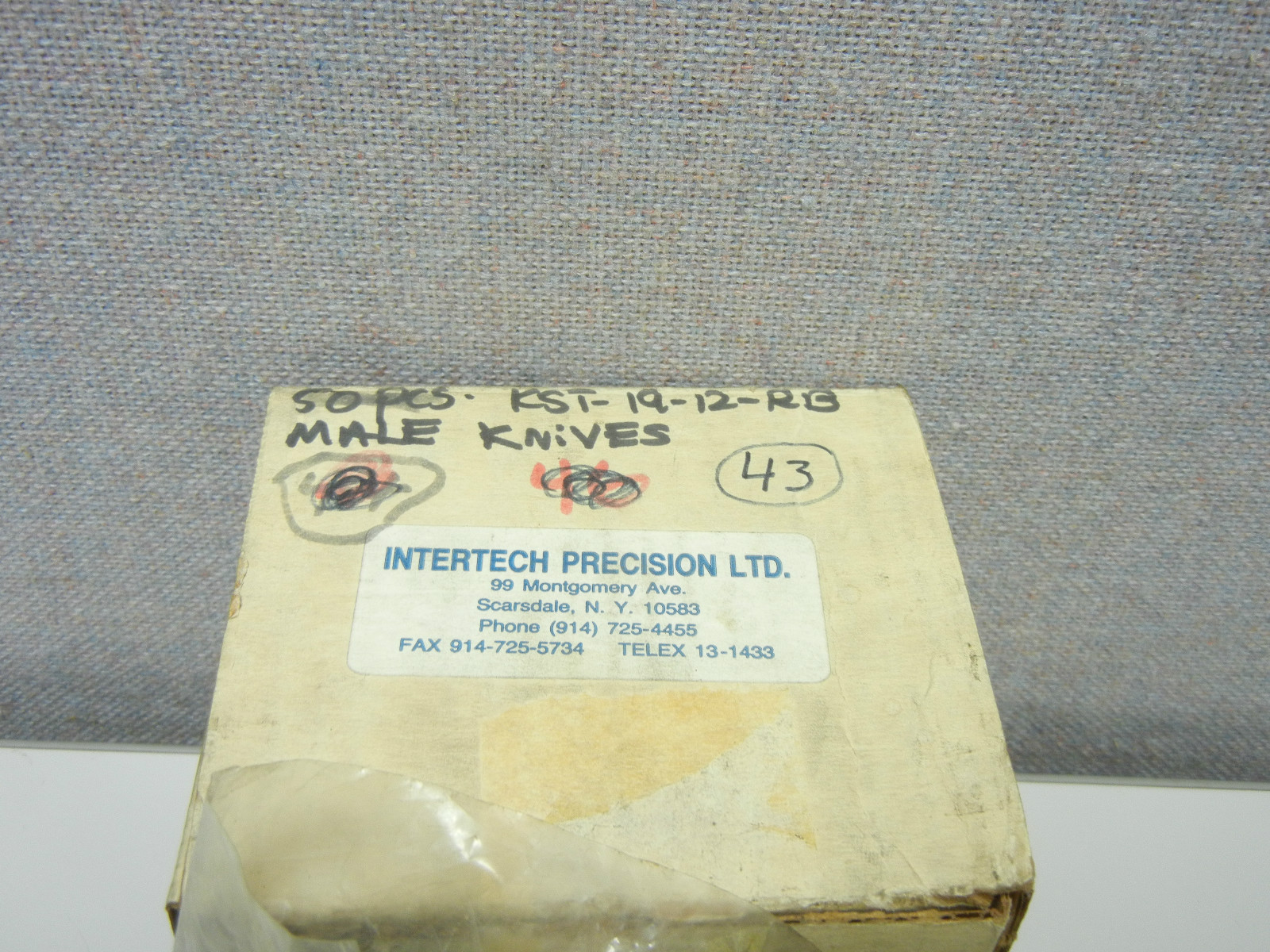 INTERTECH PRECISION MALE BLADES KST-19-12-RB KST1912RB for sale online | eBay