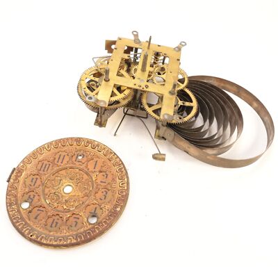E.N. Welch Clock Movement 8 Day Time and Strike w/ Dial - VS985 | eBay
