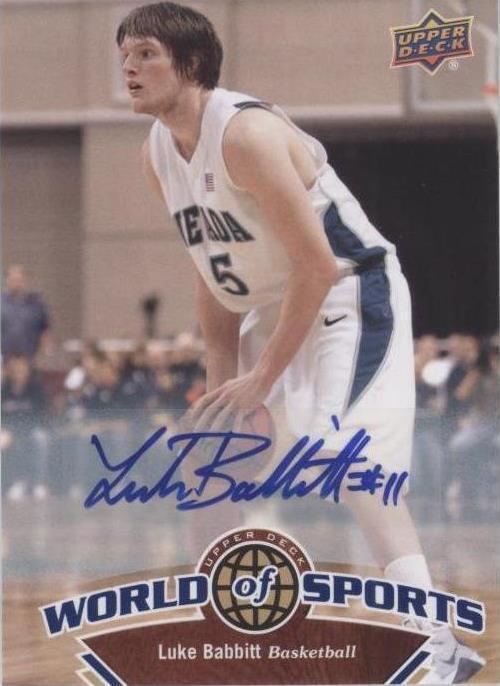 2010 Upper Deck World of Sports - Luke Babbitt #36 Autographs (AU, RC ...