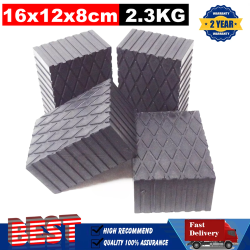 3" Tall Solid Rubber Stack Blocks for Any Auto Lift or Rolling Jack ...