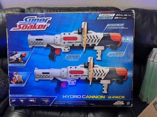 Nerf Super Soaker Hydro Cannon Twin Pack 2010 Water Guns New!!! | eBay
