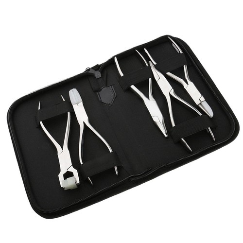 5 Pcs Stainless Steel Glasses Repair Optical Pliers Kit w/ | eBay