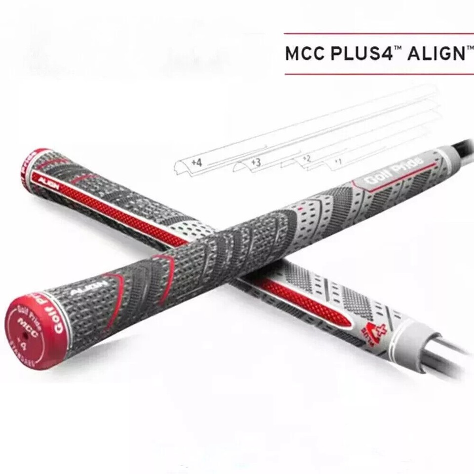 13xGolf Club Grips MCC ALIGN Golf Grips Gray and Red Standard/Midsize ...