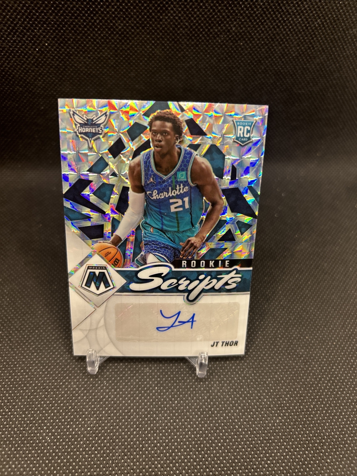 2021-22 Panini Mosaic #RS-JTH Rookie Scripts JT Thor RC Auto Z9 | eBay