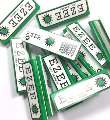Full Box of Ezee Green Rolling Cigarette Papers Standard Size Cut ...