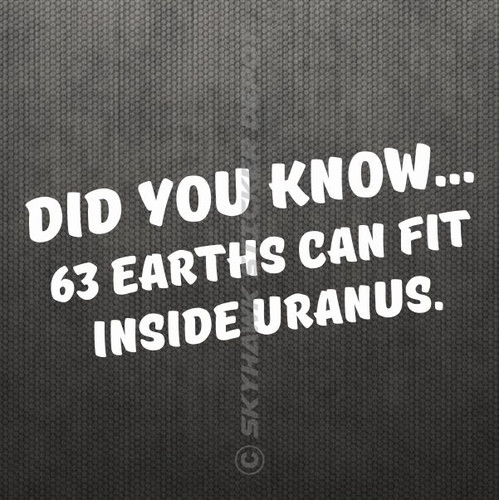 Funny Science Fact Vinyl Decal Bumper Sticker For Car Macbook Laptop ...