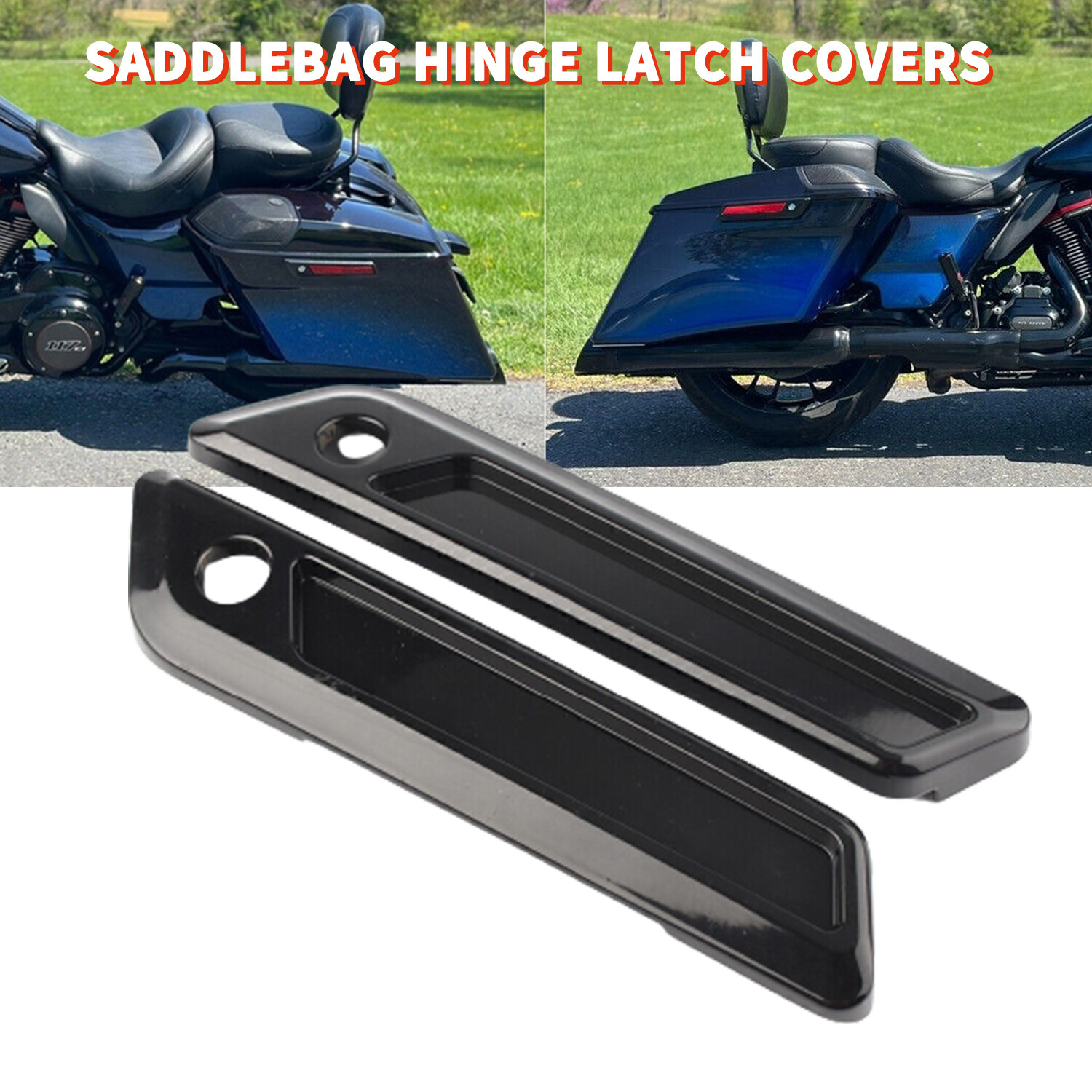 Saddlebag Hinge Latch Cover For Harley Street Electra Road Glide ...