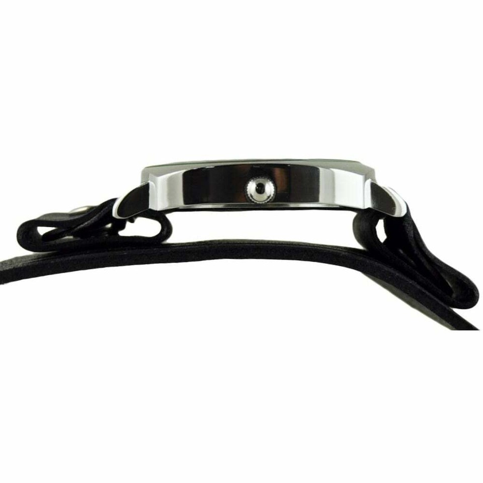 Nemesis VEB110K Black Comely Watch Vintage Embossed Stripes Leather ...