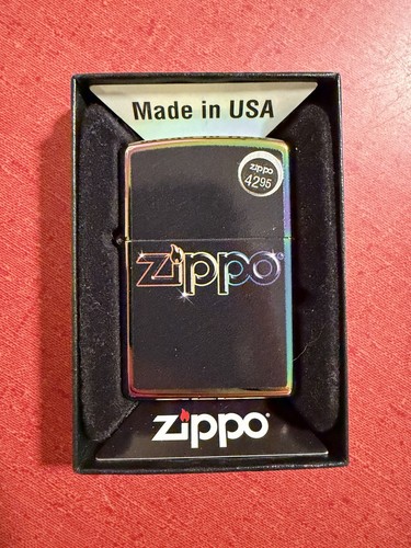 Genuine Zippo Lighter Rainbow Logo Spectrum New In Box | eBay