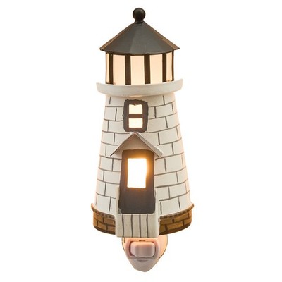 Lighthouse Plug In Night Light Coastal Beach Cottage | eBay