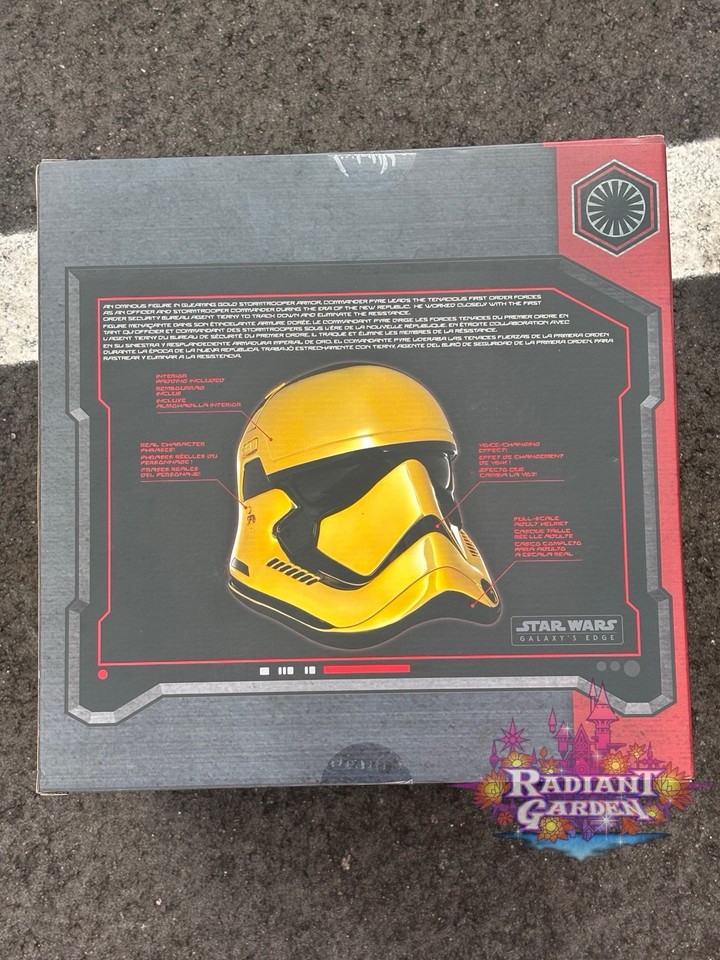 2025 Star Wars Galaxy’s Edge Commander Pyre Gold Stormtrooper Helmet ...