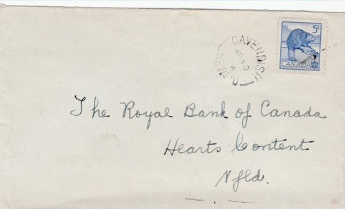 Canada CAVENDISH Newfoundland Split Ring 5c Beaver 1954 | eBay